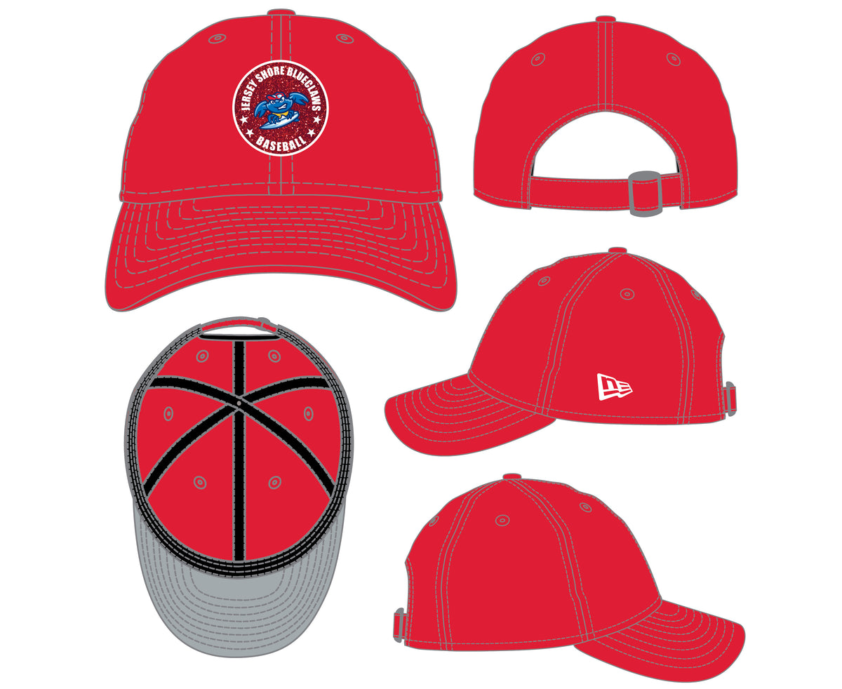 Jersey Shore BlueClaws New Era Glitter Logo Patch Adjustable Cap ...