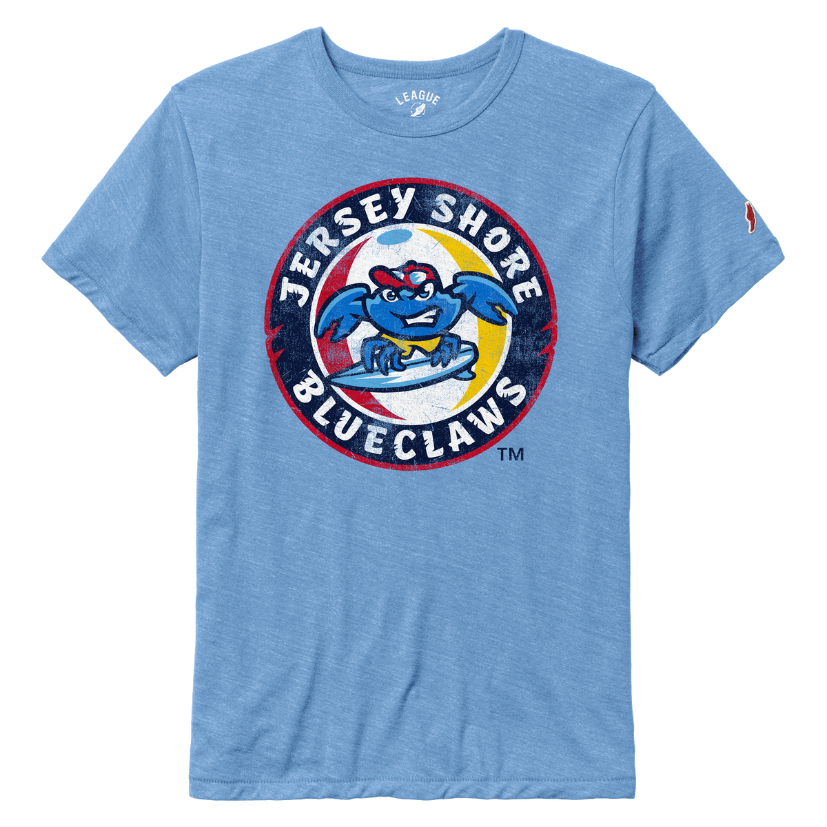 Jersey Shore BlueClaws Primary Logo Power Blue T-Shirt – Jersey Shore ...