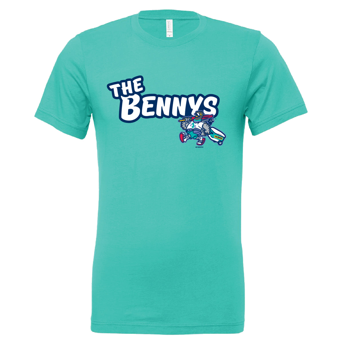 Jersey Shore BlueClaws TNC The Bennys Wordmark Teal T-Shirt – Jersey ...