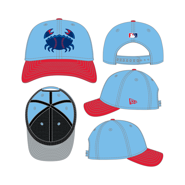 Jersey Shore BlueClaws New Era Player Replica 940 Alt 1 Crab Emblem Ca ...