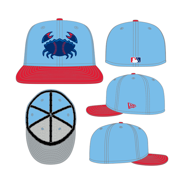 Jersey Shore BlueClaws New Era On Field 2025 Crab Emblem Cap – Jersey ...