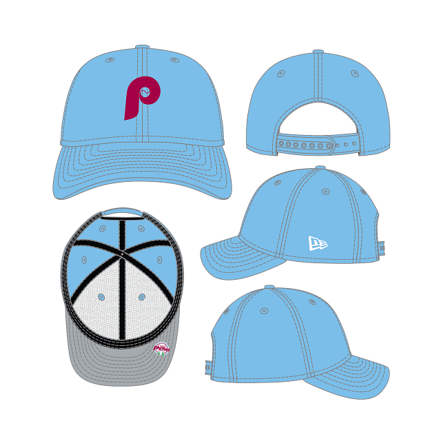 Jersey Shore BlueClaws Philadelphia Phillies 940 M-Crown Adjustable Ca ...